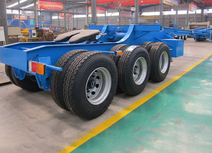 Tandem container flatbed transport semi-trailer Supplier China