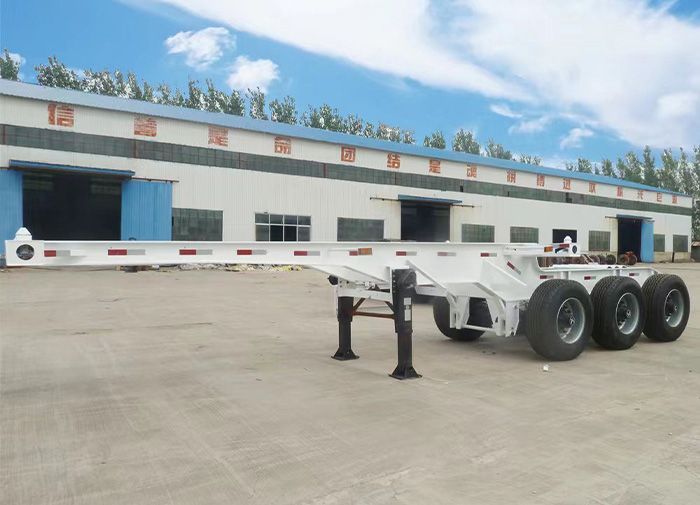 Tandem container flatbed transport semi-trailer Supplier China